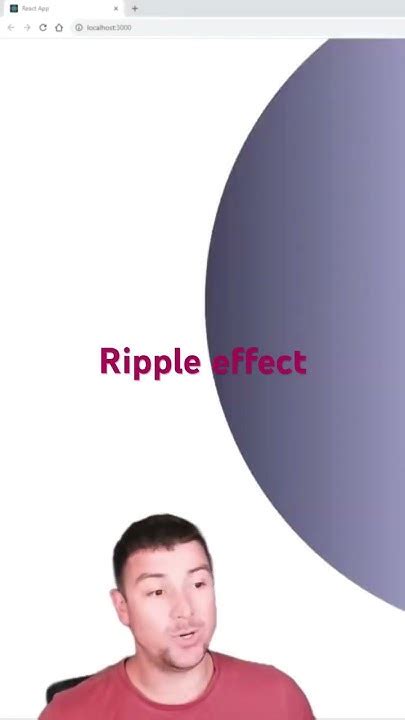 React Js Ripple Effect Youtube