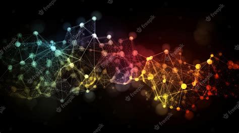 Premium Photo Abstract Polygonal Space Low Poly Dark Background With