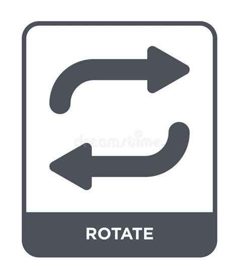 Rotate Icon In Trendy Design Style Rotate Icon Isolated On White Background Stock Vector