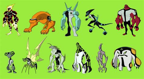 All Alien Ben 11 Years Old Part 1 By Amirben10art On Deviantart