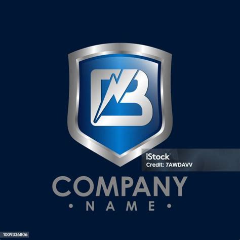 플래시 번개 로고 템플릿 번개 기호 배지 회사 정체성 벡터 일러스트 레이 션에 대 한 방패로 디자인 요소 로고에 대한 스톡 벡터 아트 및 기타 이미지 Istock