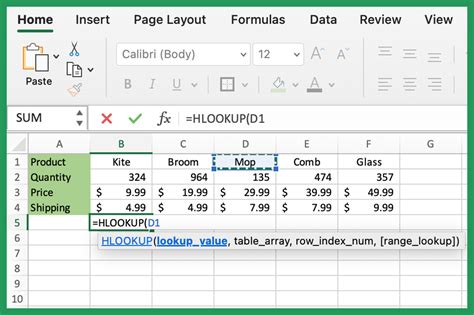 Download Sample Excel Vlookup Hlookup Questions With