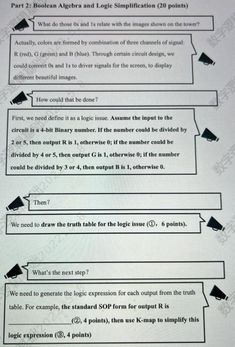 Solved Part Boolean Algebra And Logic Simplification Chegg