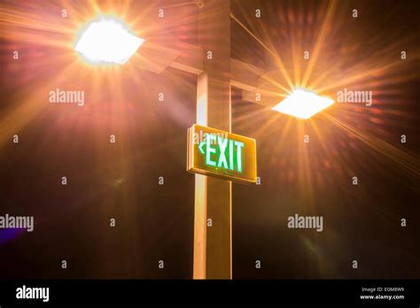 Exit Light Hi Res Stock Photography And Images Alamy