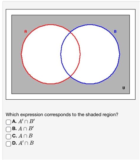 solved which of the following venn diagrams corresponds to