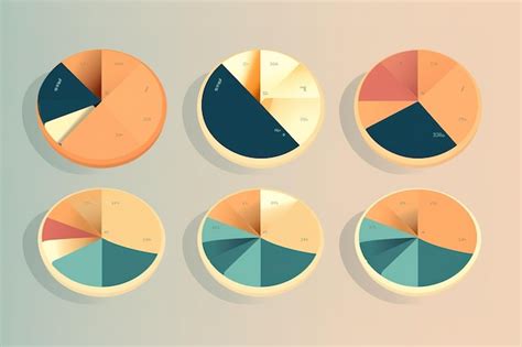 Premium Vector Circular Infographics Pie Charts Diagrams With 7 Steps Options Parts Processes