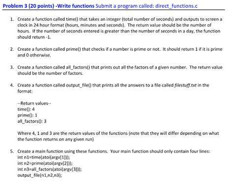 Solved Problem 3 20 Points Write Functions Submit A