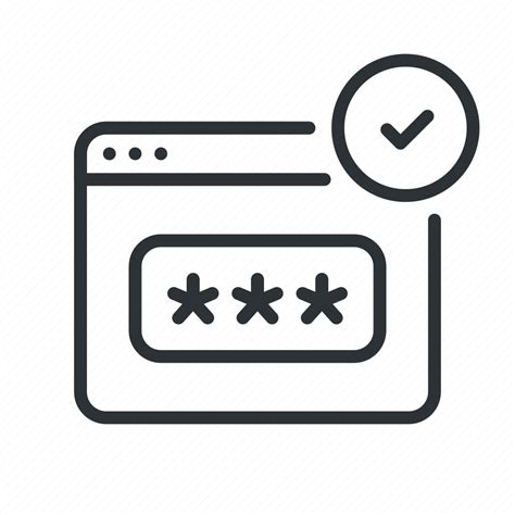 Web Browser Website Password Login Check Approved Icon Download On Iconfinder
