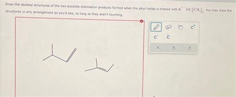 Solved Consider The Following Alkyl Halide Draw The Skeletal