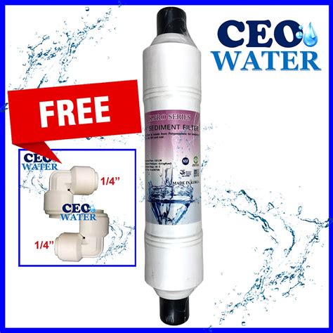 Ceo Water Korea Filter Pp Sediment In Line Free Connectors Shopee Malaysia