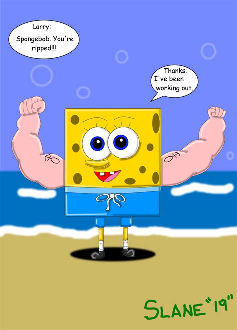 Spongebob With Anchor Arms By Svtpuffedup On Deviantart