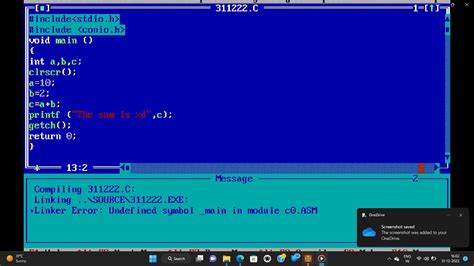 Sum Of Two Numbers Program In C Language Youtube