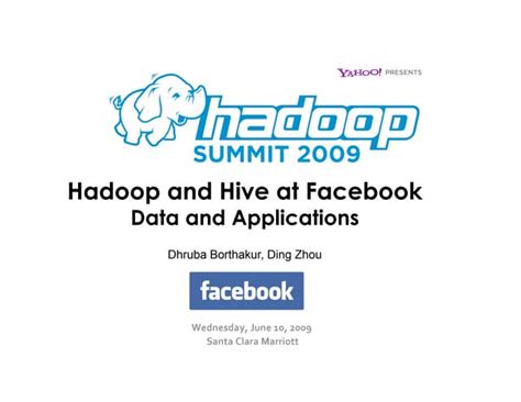 Facebook Hadoop Data And Applications Pdf Databases Computer Software And Applications