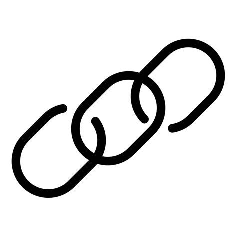 Url Chain Link Icon Outline Style 15906596 Vector Art At Vecteezy