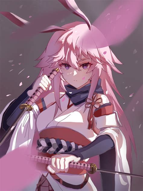 Yae Sakura And Yae Sakura Honkai And More Drawn By Qi Danbooru