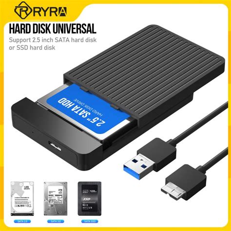 Ryry 외장형 하드 드라이브 케이스 Usb To Sata 하드 드라이브 박스 포켓 Hdd 2 5 Ssd 노트북 어댑터
