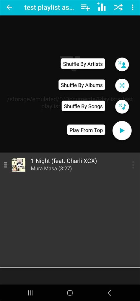 Unable To Shuffle Playlist By Album Title Support Symfonium Support