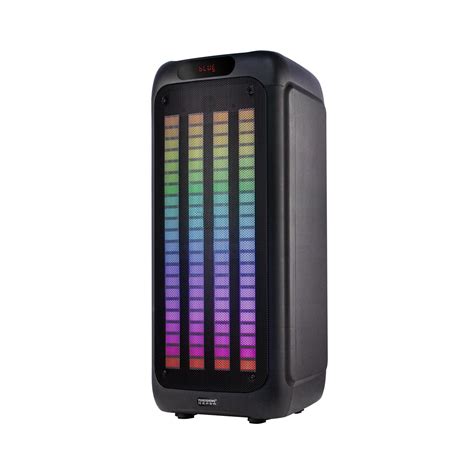 Bluetooth Portable Party Speaker Trolley Wireless Speaker With Spectrum Lamp Portable Speaker