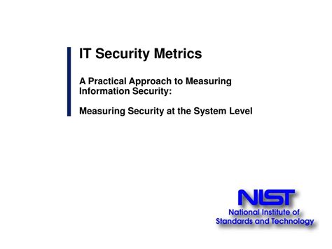 Ppt Practical Approach To It Security Metrics Training Powerpoint