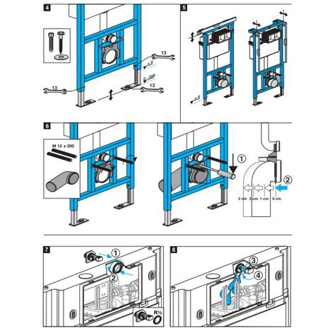 Структура за вграждане за тоалетна чиния 1120х500х140 195мм Roca Duplo