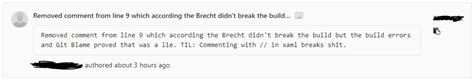 Git Blame Inline Comments Rprogrammerhumor
