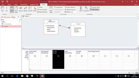 Membuat Queries Dan Form Input Microsoft Access 2016 Bag 2 Youtube