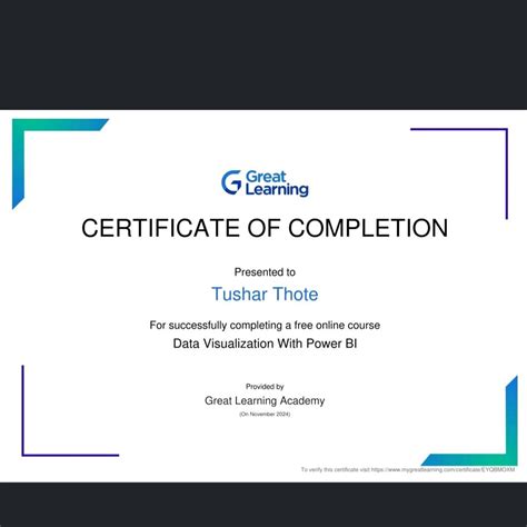 Tushar Thote On Linkedin Greatlearning Powerbi Datavisualization