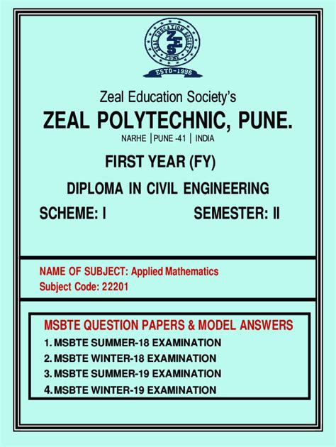 Fillable Online Msbte Question Papers And Model Answers Fax Email Print Pdffiller