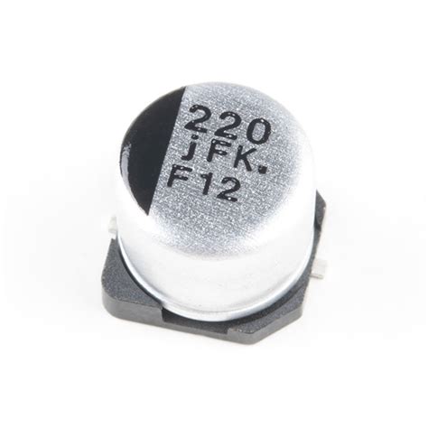 Capacitor Aluminum Electrolytic 220uf ±20 6 3v Com 22002 Sparkfun Electronics