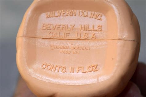 1960s Barney Rubble Flintstones Soaky Bubble Bath Bottle Figure Hanna