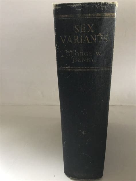 vintage ‘sex variants george w henry m d one volume ed 1950 lqbtq