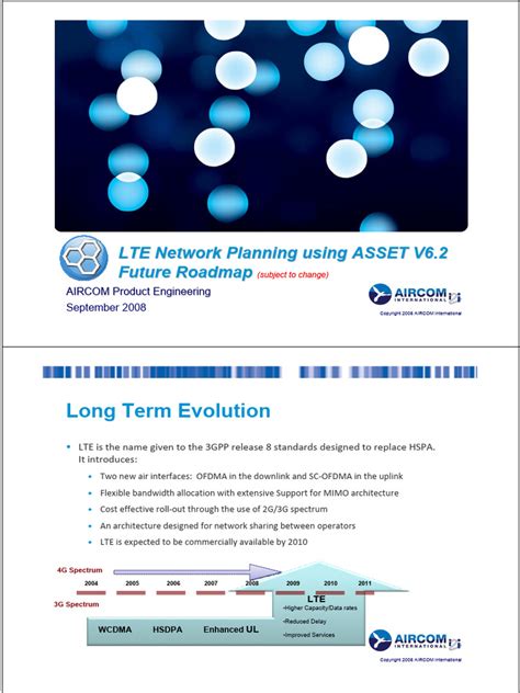 Long Term Evolution Lte Network Planning Using Asset V62 Future