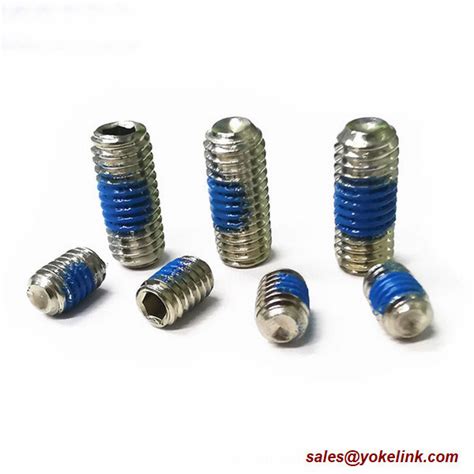 Asme B183 Din 913 Stainless Steel Socket Set Screws With Flat Point