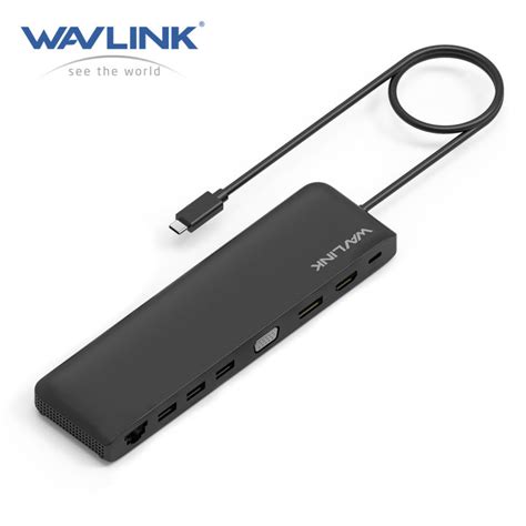 Wavlink Usb C Triple Display K Mst Docking Station W Charging Dp Hdmi Gigabit Ethernet