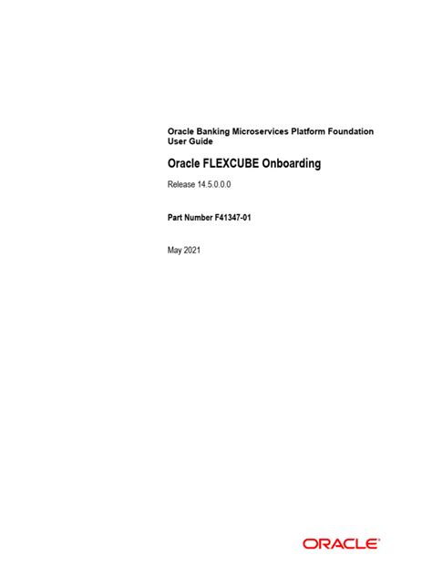 Oraclebankingmicroservicesplatformfoundationuserguide Pdf