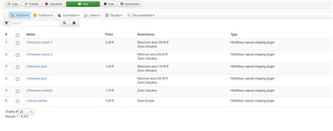 HikaShop Hikashop Shipping Payment Restriction Issue HikaShop