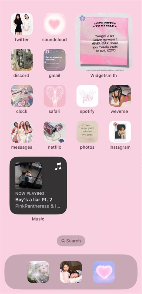 ios pink widget layout iphone layout layout iphone