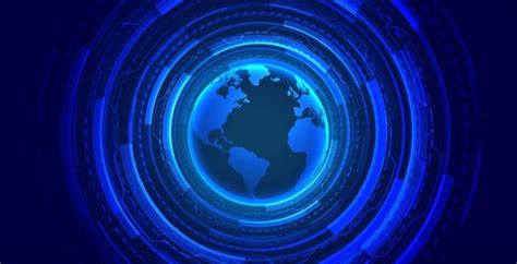 회로도와 글로벌 기술 배경 무료 벡터