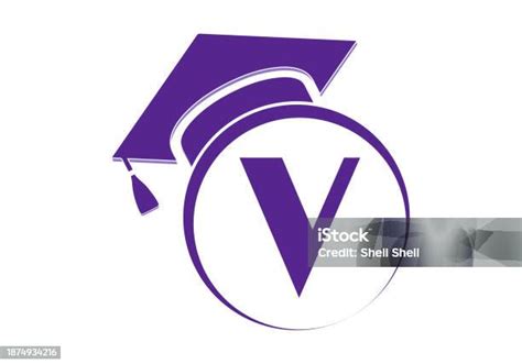 편지 V 교육 및 졸업 로고 디자인 벡터 템플릿입니다 개념에 대한 스톡 벡터 아트 및 기타 이미지 개념 공공 도서관 공부