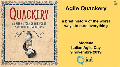 Agile Quackery A Brief History Of The Worst Ways To Cure Everything Ppt