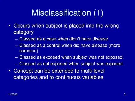 Ppt Epi 5240 Introduction To Epidemiology Bias And Misclassification November 9 2009