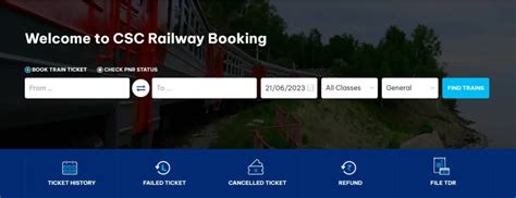Csc Safar New Csc Train Booking Portal Agent Registration