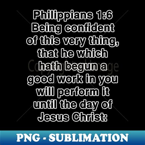 Philippians 16 King James Version Kjv Bible Verse Typograph Inspire
