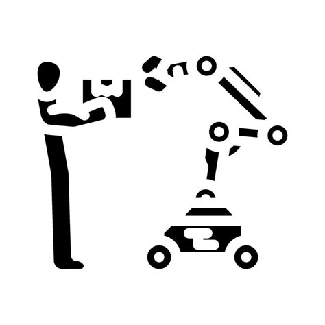 Cobots Collaborative Robots Industry 5 Glyph Icon Illustration 54191008 Vector Art At Vecteezy
