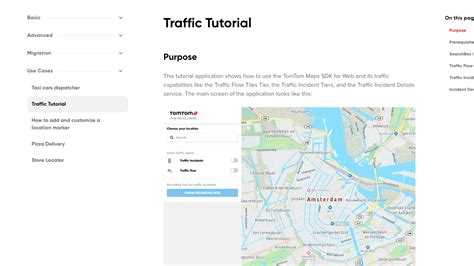 Introduction Traffic API TomTom Developer Portal