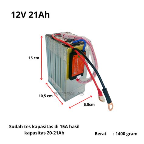 Jual BATERAI LIFEPO4 12V 20Ah 21 22Ah MAX DISCHARGE 3C CONTINUES DISCHARGE 1C Shopee Indonesia