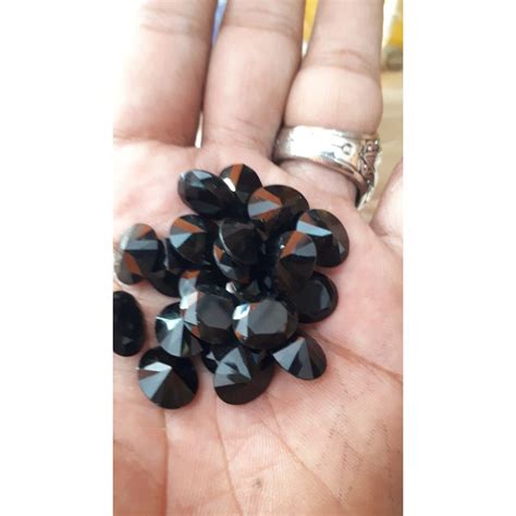 Jual Permata Black Onix Intan Hitam Cuting Shopee Indonesia