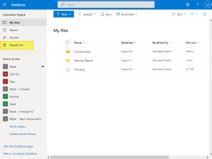 OneDrive For Business How To Restore Deleted Files Or Folders SharePoint Diary