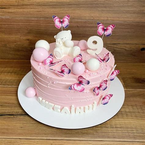 Торты на 9 лет девочке 77 фото с ценами скидками и доставкой в Москве