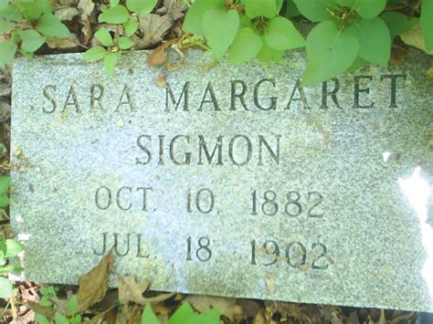 Sarah Margaret “maggie” Sigmon 1882 1902 Find A Grave Memorial